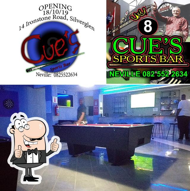 Cue's sports bar & Cafe, Durban - Speisekarte, Preise und Bewertungen
