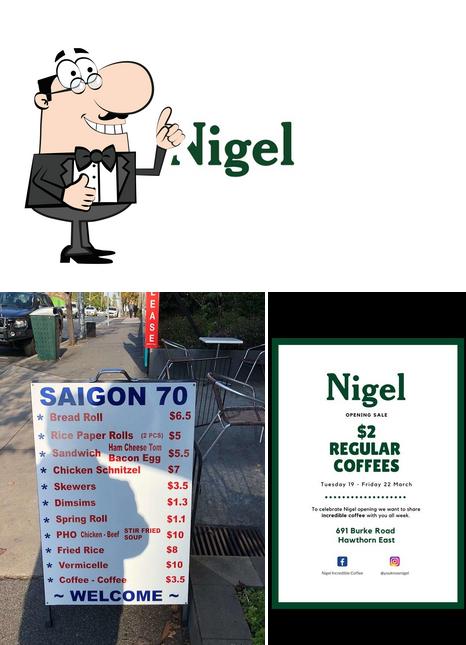 Nigel in Camberwell - Restaurant menu and reviews