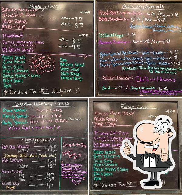 Kwik Way Store Inc, Lake Murray of Richland - Restaurant menu, prices ...