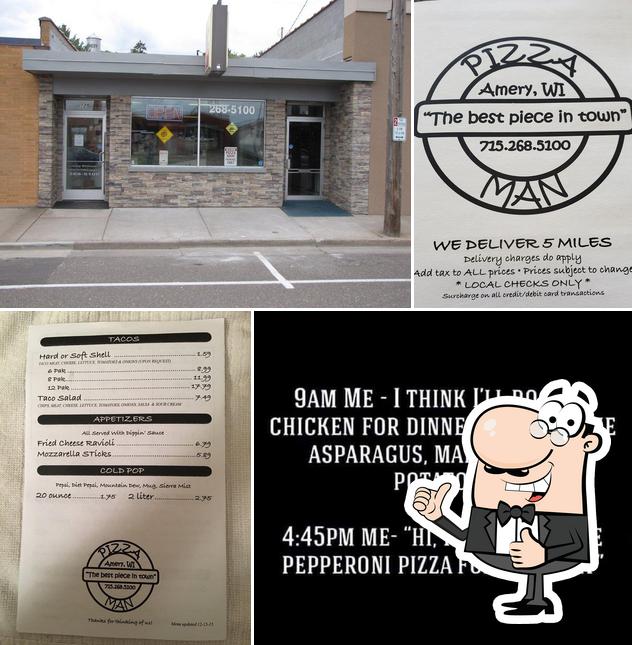 Amery Pizza Man in Amery - Restaurant menu and reviews