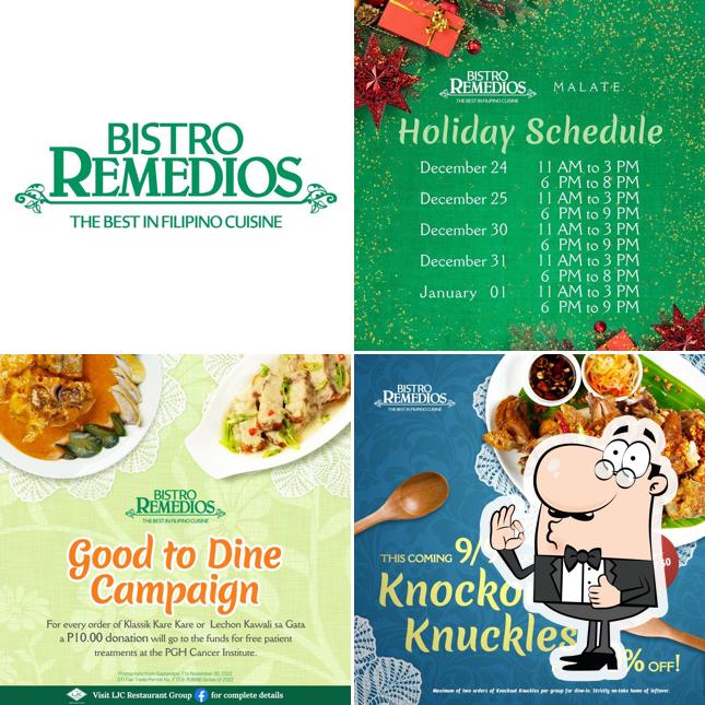 Bistro Remedios steakhouse, Manila, Adriatico St - Restaurant menu and ...