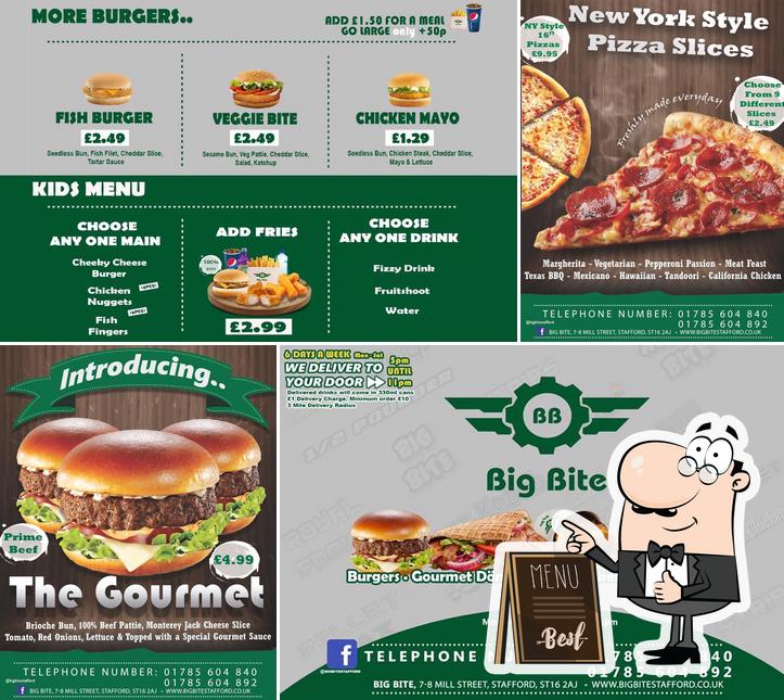 Big Bite in Stafford - Restaurant menu and reviews