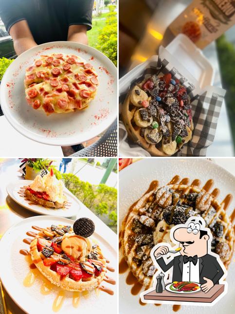 La Waffleria buga food restaurant, Buga