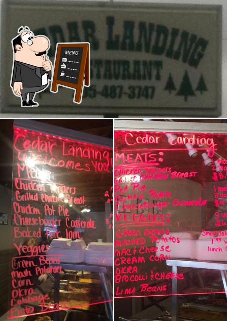 Menu of Cedar Landing, Winfield - american restaurant reviews and ratings