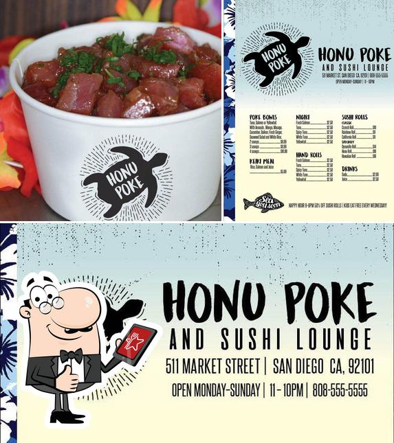 Honu poke and sushi lounge in San Diego