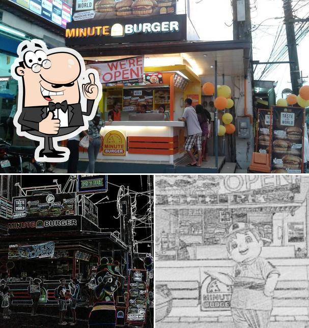 Minute Burger restaurant, Tagaytay - Restaurant menu