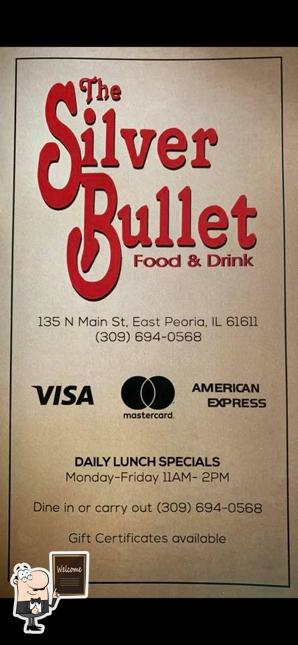 The Silver Bullet, East Peoria - Restaurant menu, prices and reviews