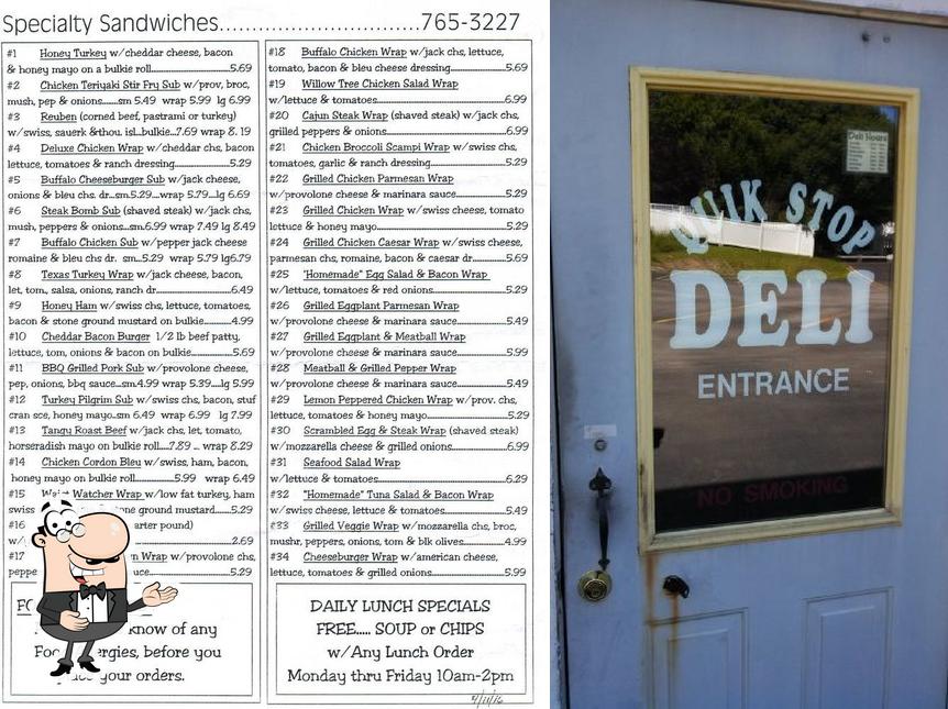 Quik Stop Deli, North Smithfield - Restaurant menu, prices and reviews