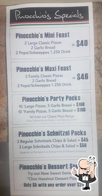 Pinocchio's Pizza Albion Park in Albion Park - Restaurant menu and reviews