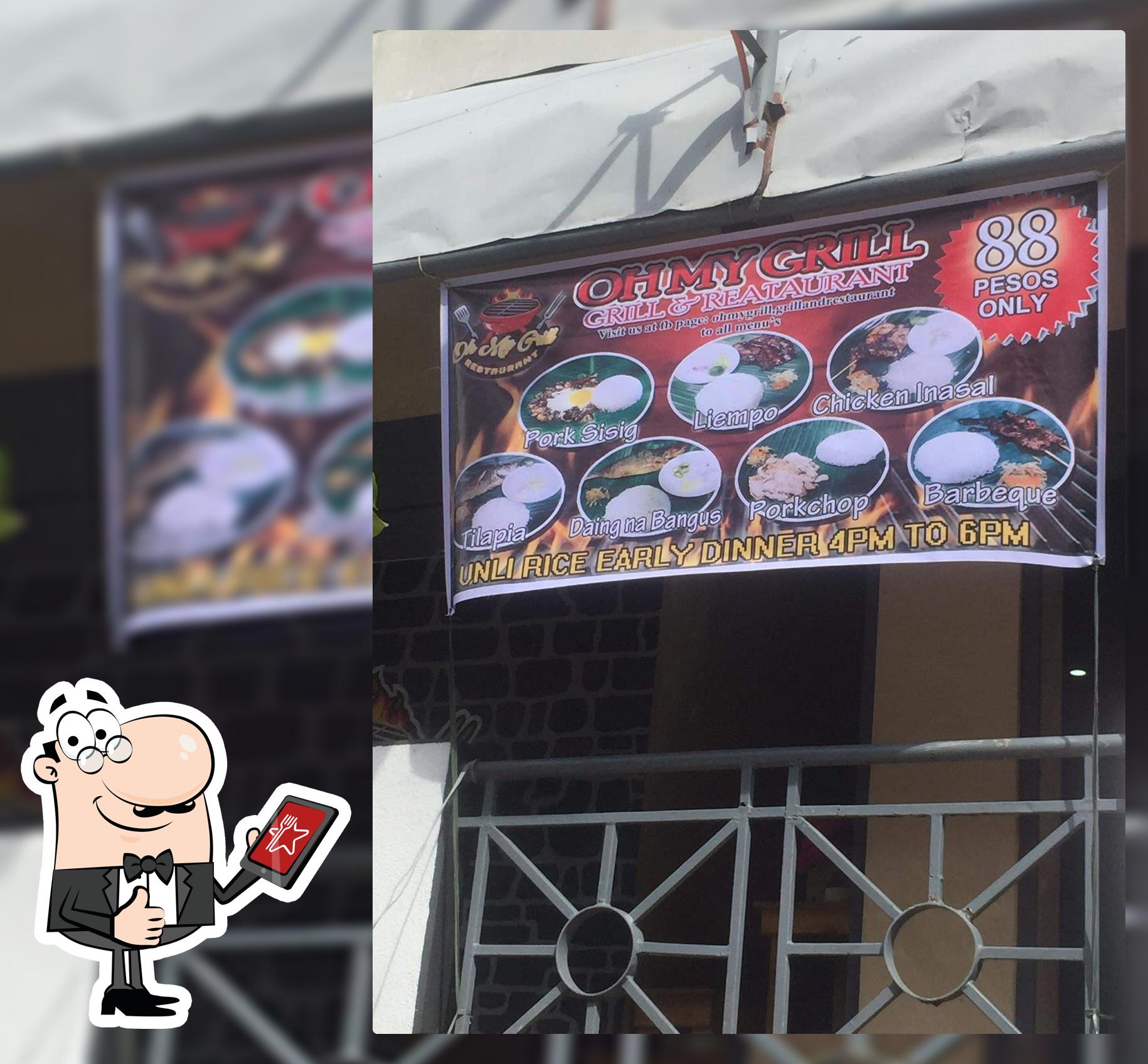 Oh my grill, grill and restaurant, Manila, 628 - Restaurant menu
