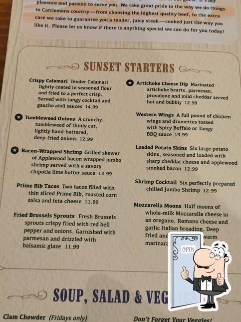Cattlemens, Rohnert Park - Restaurant menu, prices and reviews