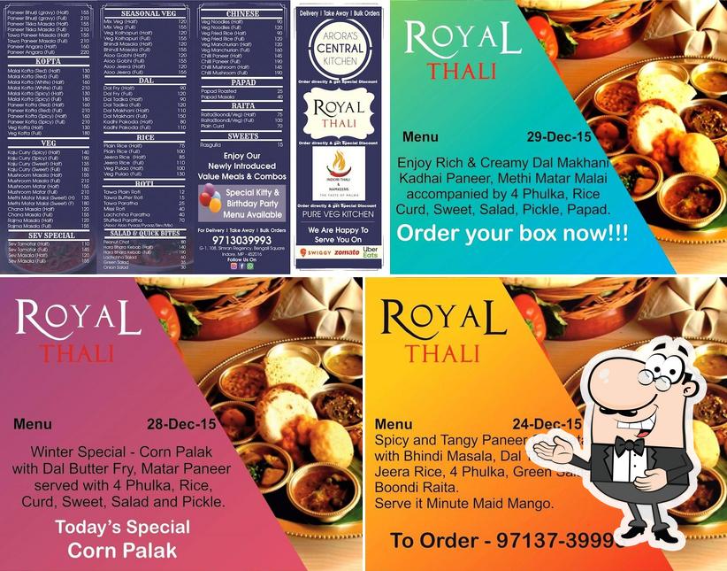Royal Thali Pure Veg Restaurant, Indore, PW96+3V7 - Restaurant menu and ...