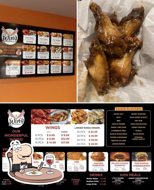 The Wing Express, Mullins - Restaurant menu, prices and reviews
