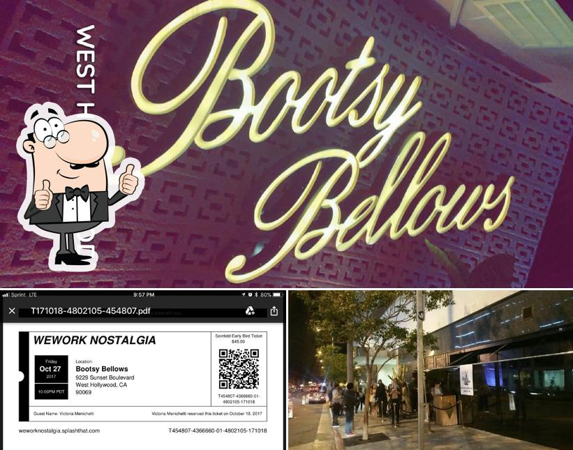 Bootsy Bellows, West Hollywood - Restaurant menu, prices and reviews