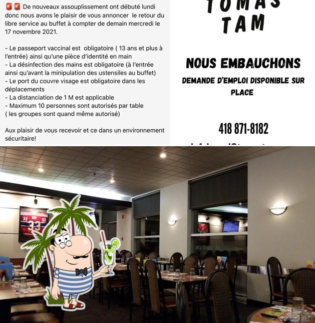 Restaurant Tomas Tam Inc, Québec - Menu du restaurant, prix et avis