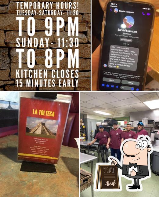 La Tolteca Mexican Restaurant, Prince Frederick - Restaurant menu ...