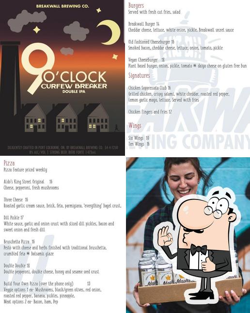 Breakwall Brewing Company, Port Colborne - Restaurant menu, prices and ...