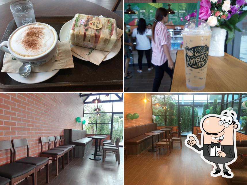 Café Amazon Glass House ปตท.สาริกา นครนายก cafe, Ban Yai - Restaurant ...