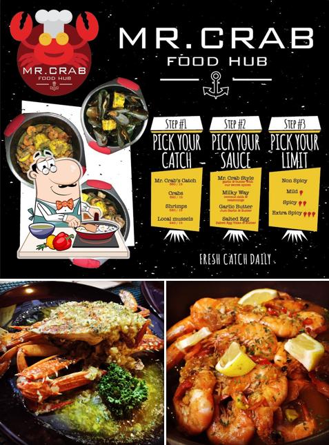 Mr. Crab restaurant, Quezon City - Restaurant menu