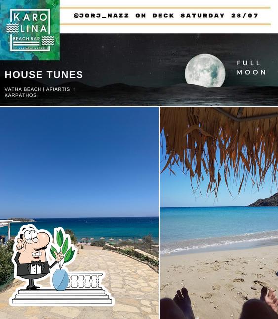 Karolina Beach Bar & Restaurant, Kipi Afiarti - Restaurant menu, prices ...