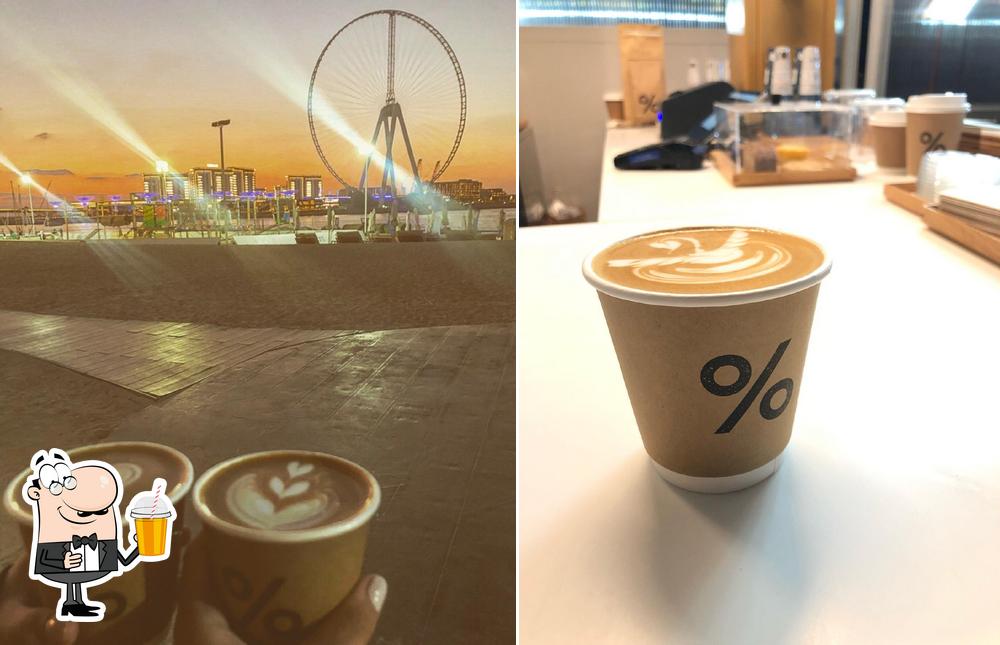 % Arabica cafe, UAE, 34GQ+57P - Marina Near JLT Metro Station Silverene ...