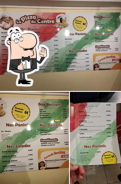 La pizza du centre, Tartas - Menu du restaurant, prix et avis