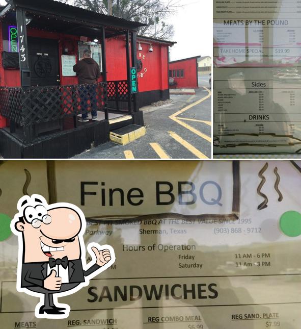 Fine BBQ in Sherman - Restaurant menu and reviews