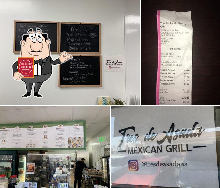 Tres de Asada Mexican Grill, Los Angeles - Restaurant menu, prices and ...