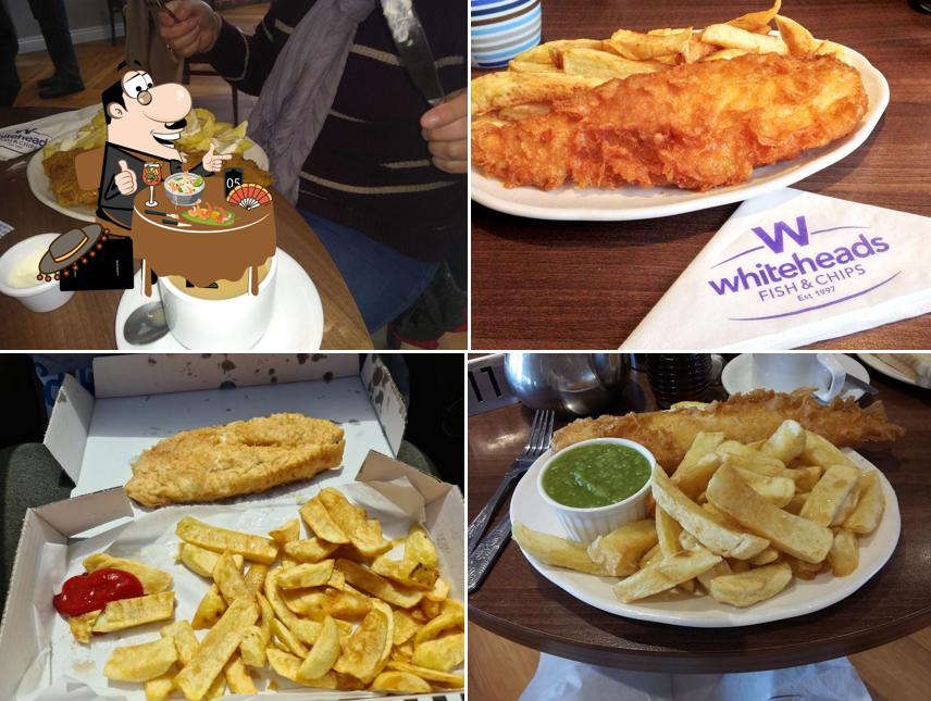 Menu of Whiteheads Fish and Chips Ltd restaurant, Hornsea - reviews and ...