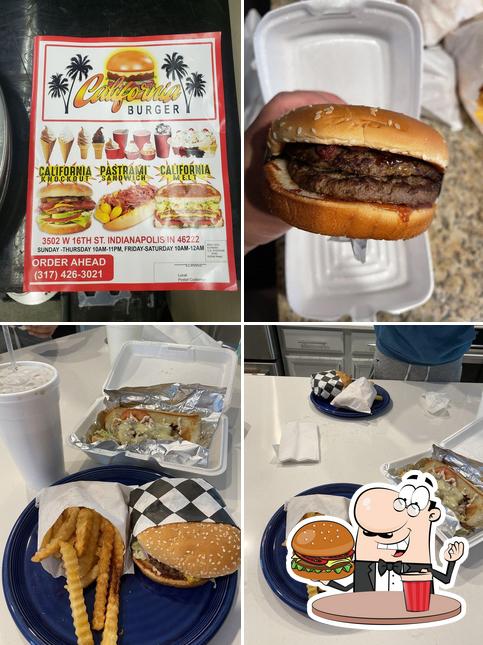 California Burger, 3502 W 16th St in Indianapolis - Restaurant menu and ...