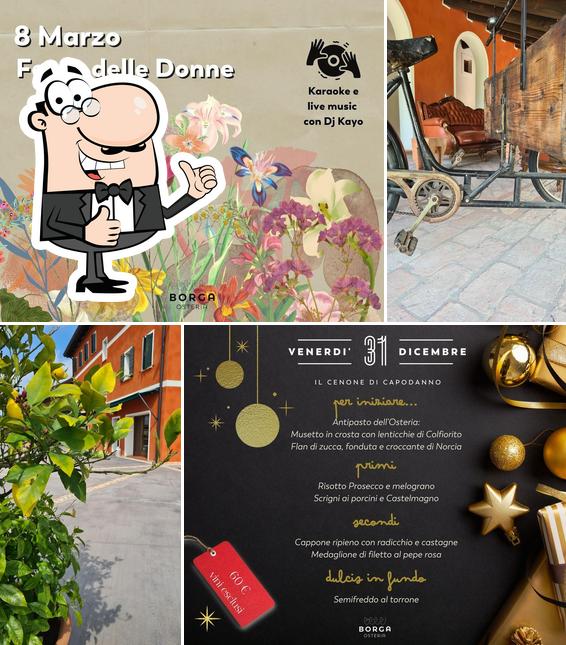 OSTERIA BORGA restaurant, Chiarano - Restaurant menu and reviews