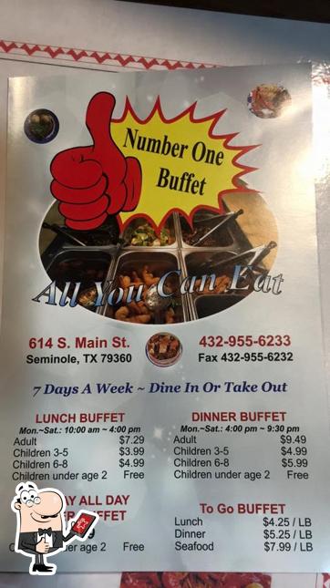 NUMBER ONE BUFFET in Seminole - Restaurant menu and reviews
