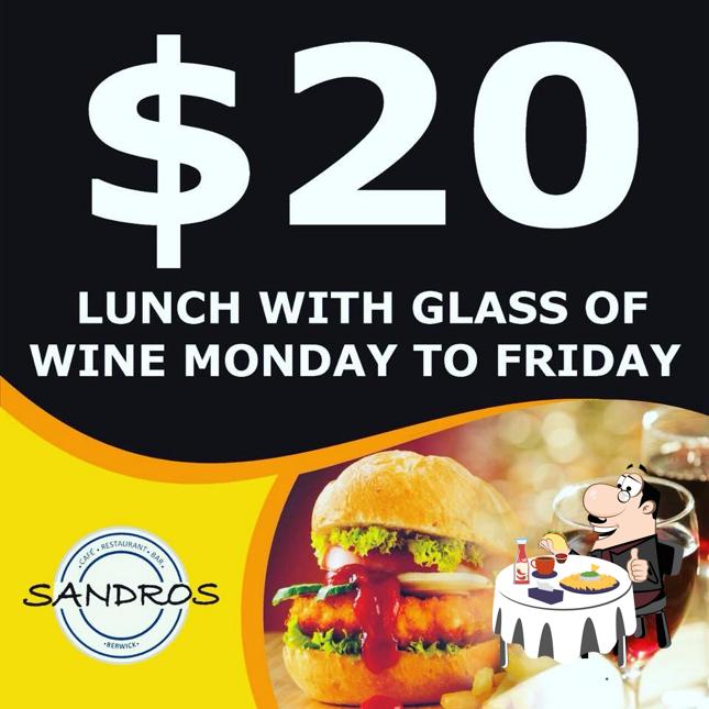 Sandros Restaurant Bar in Berwick - Restaurant menu and reviews