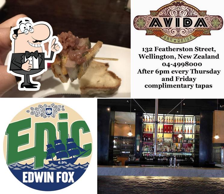 Avida Bar, Wellington - Restaurant menu, prices and reviews