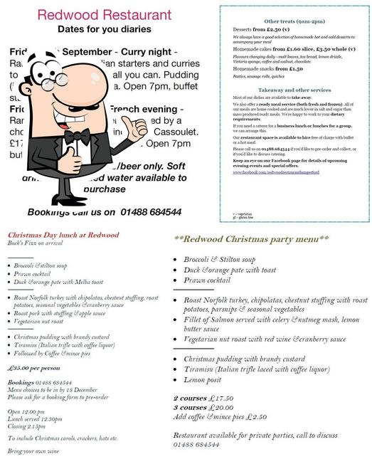Redwood Restaurant, Hungerford - Restaurant menu, prices and reviews