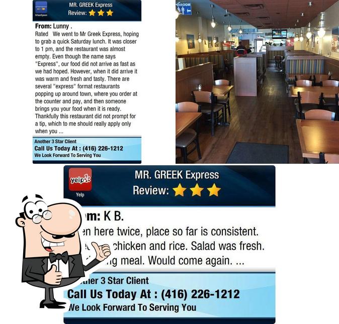 Mr. Greek Express, 4914 yonge St in Toronto - Restaurant menu and reviews