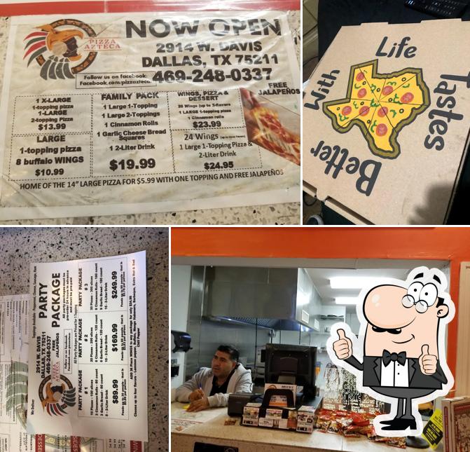 Pizza Azteca, 2914 W Davis St in Dallas - Restaurant menu and reviews