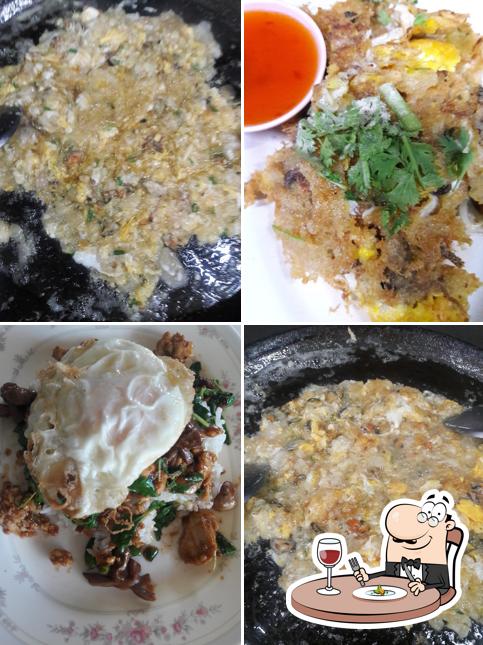 ร้านอาหาร ผัดไทยเจ๊หนิง สีแยกร่องซ้อ มีสาขาเดียว restaurant, Na Chak ...