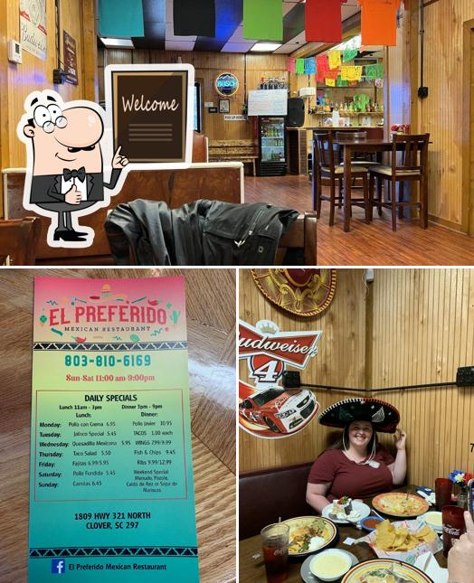 El Preferido Mexican Restaurant, Clover - Restaurant menu, prices and ...