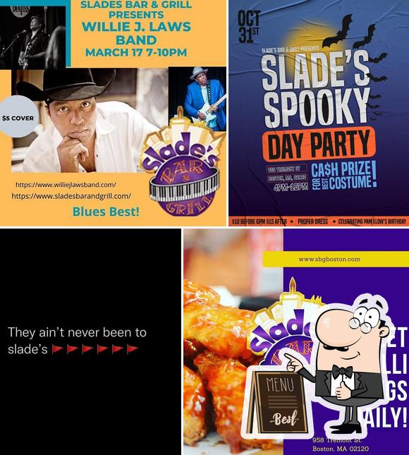 Slades Bar & Grill in Boston - Restaurant menu and reviews