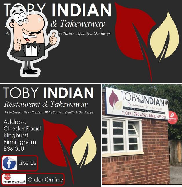 Toby Jug Indian, Chester Rd in Birmingham - Restaurant menu and reviews