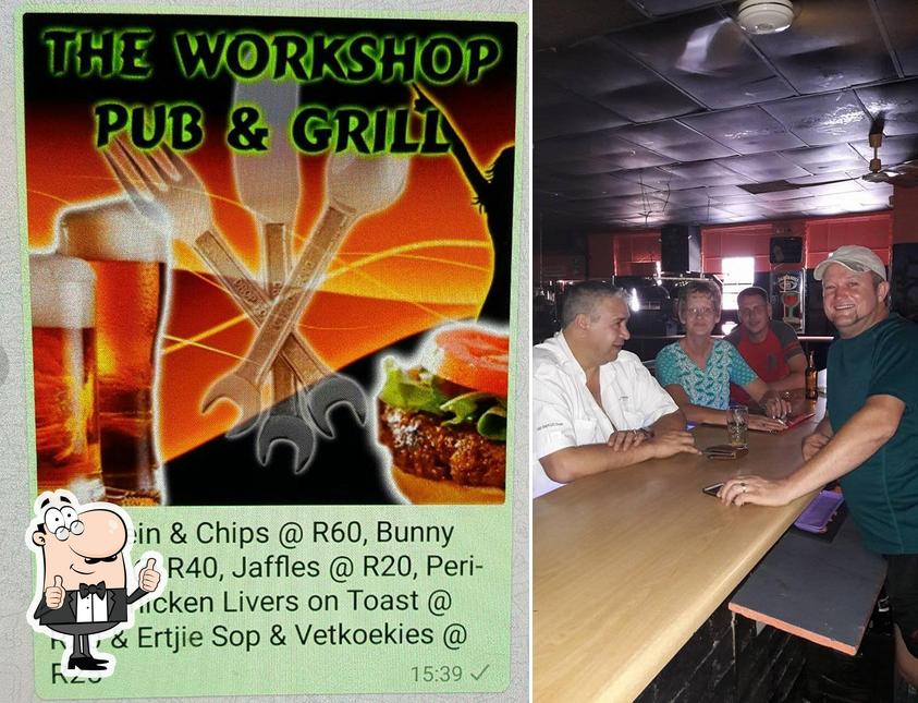 The Workshop Pub & Grill, Carletonville - Restaurant menu, prices and ...