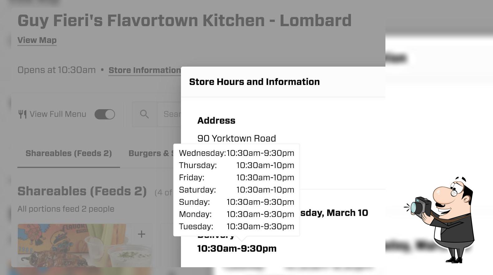 Guy Fieri's Flavortown Kitchen - Lombard in Lombard - Restaurant menu ...