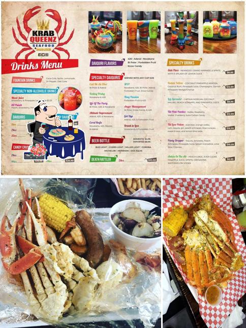 Krab Queenz Seafood & Daiquiris Houston, Houston - Restaurant menu ...