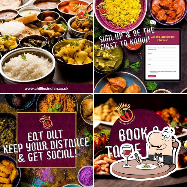 Chillies Indian Cuisine in Swindon - Restaurant menu and reviews