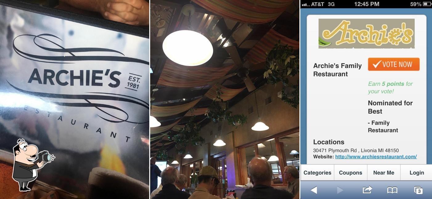 Menu of Archie's Restaurant, Livonia - reviews and ratings