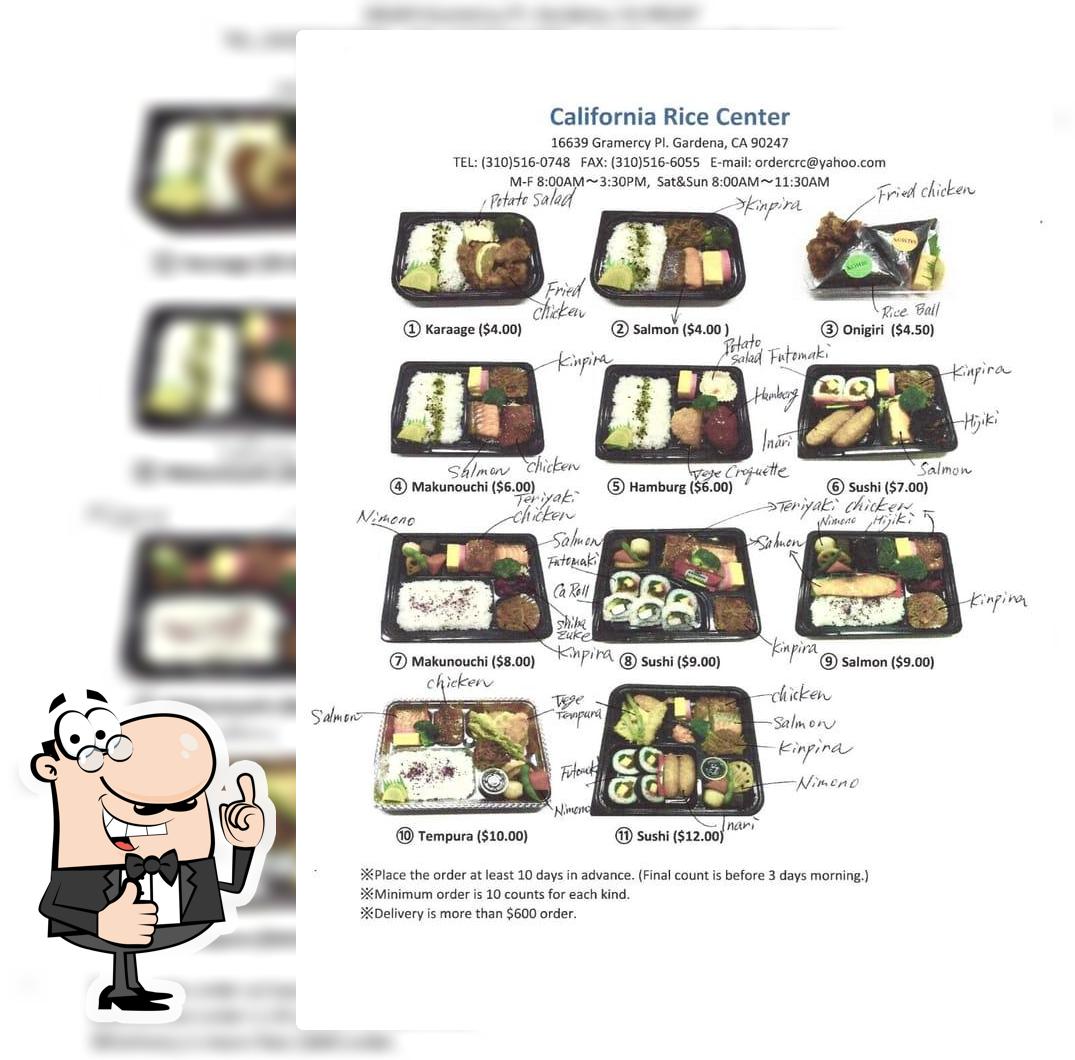 California Rice Center, Gardena - Restaurant menu, prices and reviews