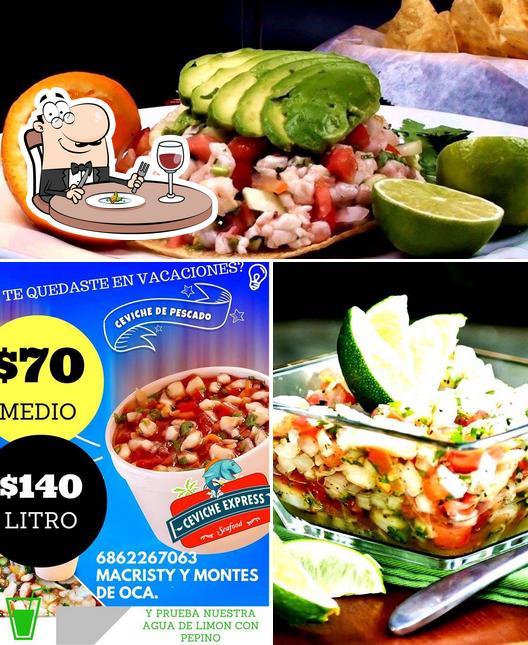 Ceviche express restaurant, Mexicali, macristy esquina montes de oca
