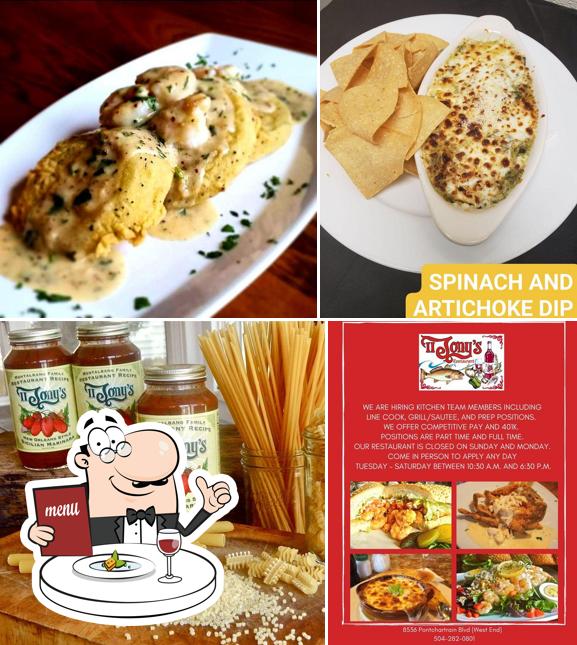 Two Tony's Restaurant in New Orleans - Restaurant menu and reviews