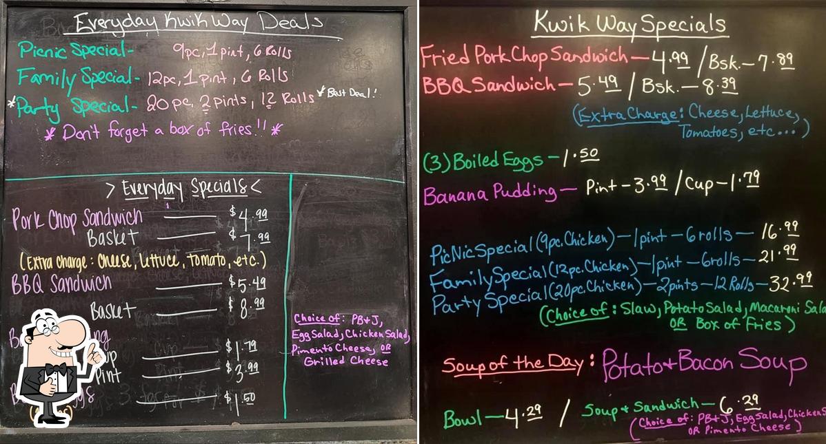 Kwik Way Store Inc, Lake Murray of Richland - Restaurant menu, prices ...